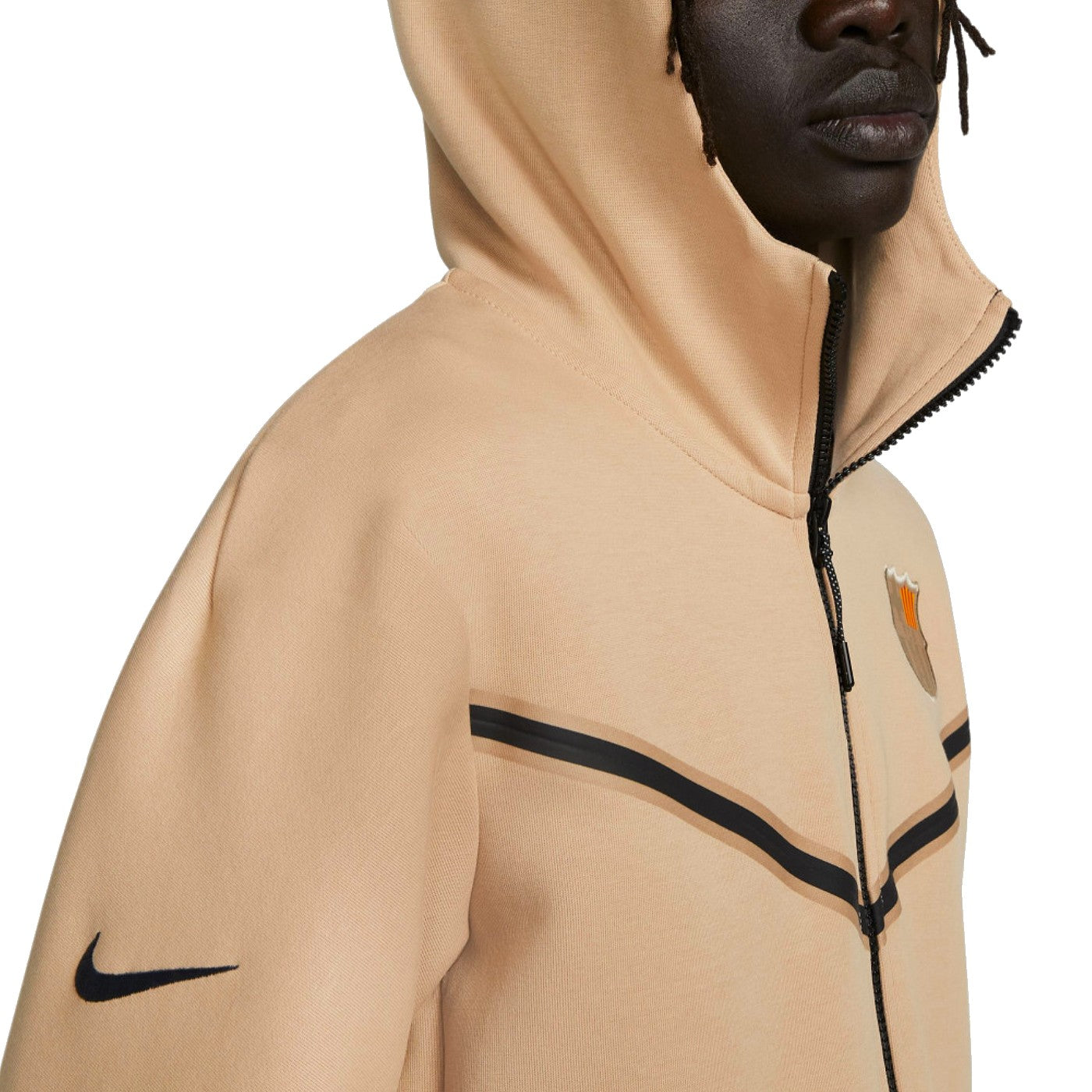 FC Barcelona Tech Fleece gold/navy presentation tracksuit 2023 - Nike ...