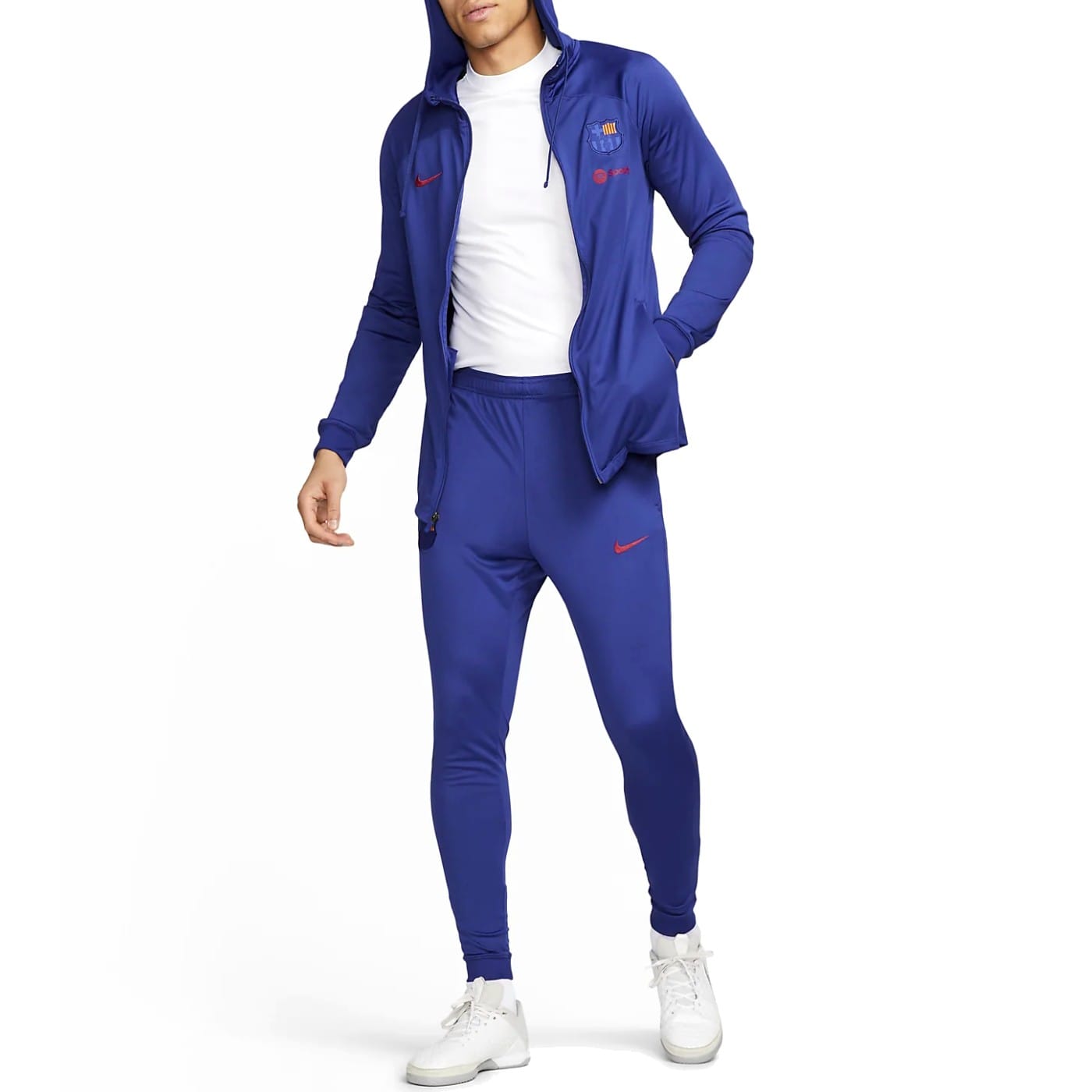 FC Barcelona blue training presentation hooded tracksuit 2023 - Nike ...
