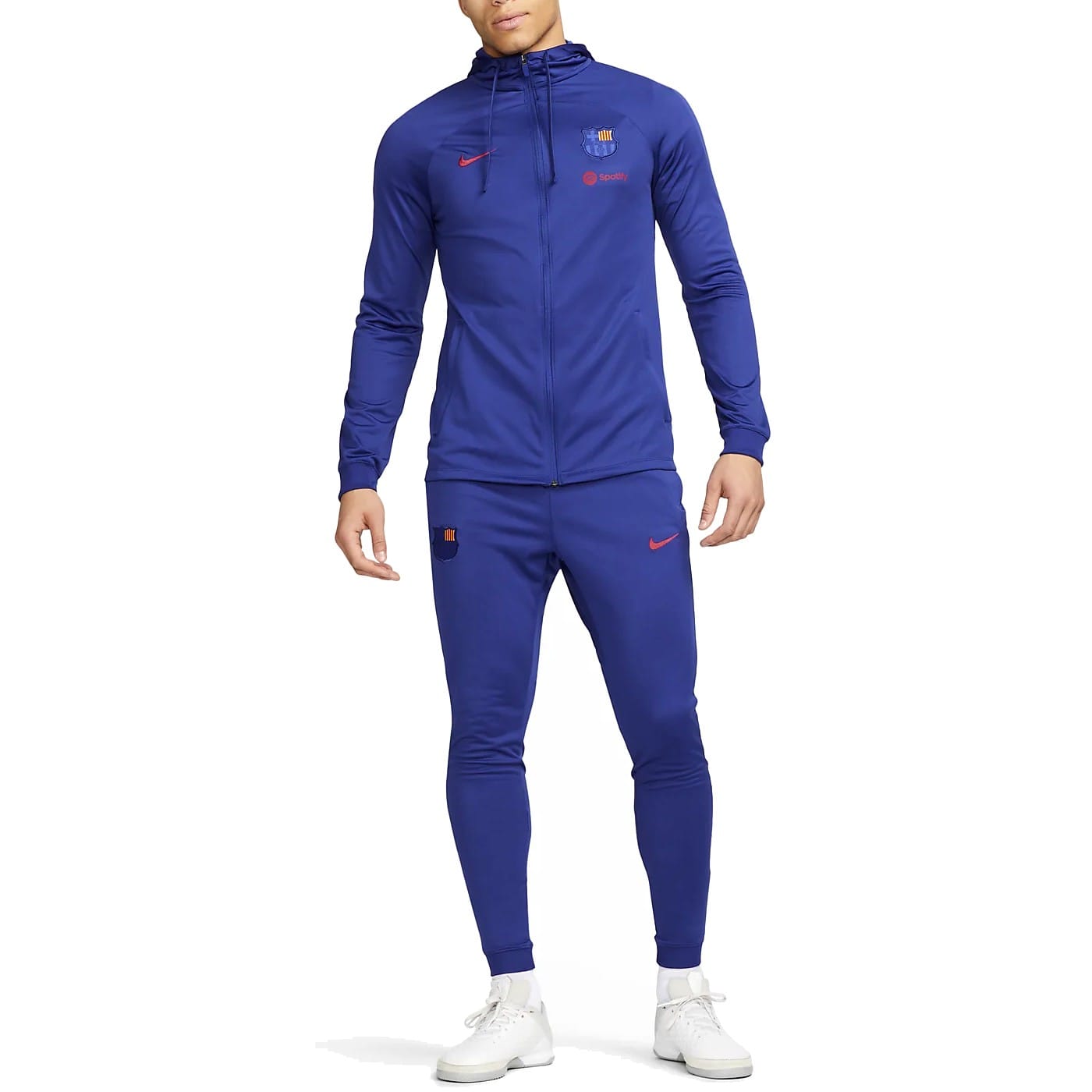 FC Barcelona blue training presentation hooded tracksuit 2023 - Nike ...