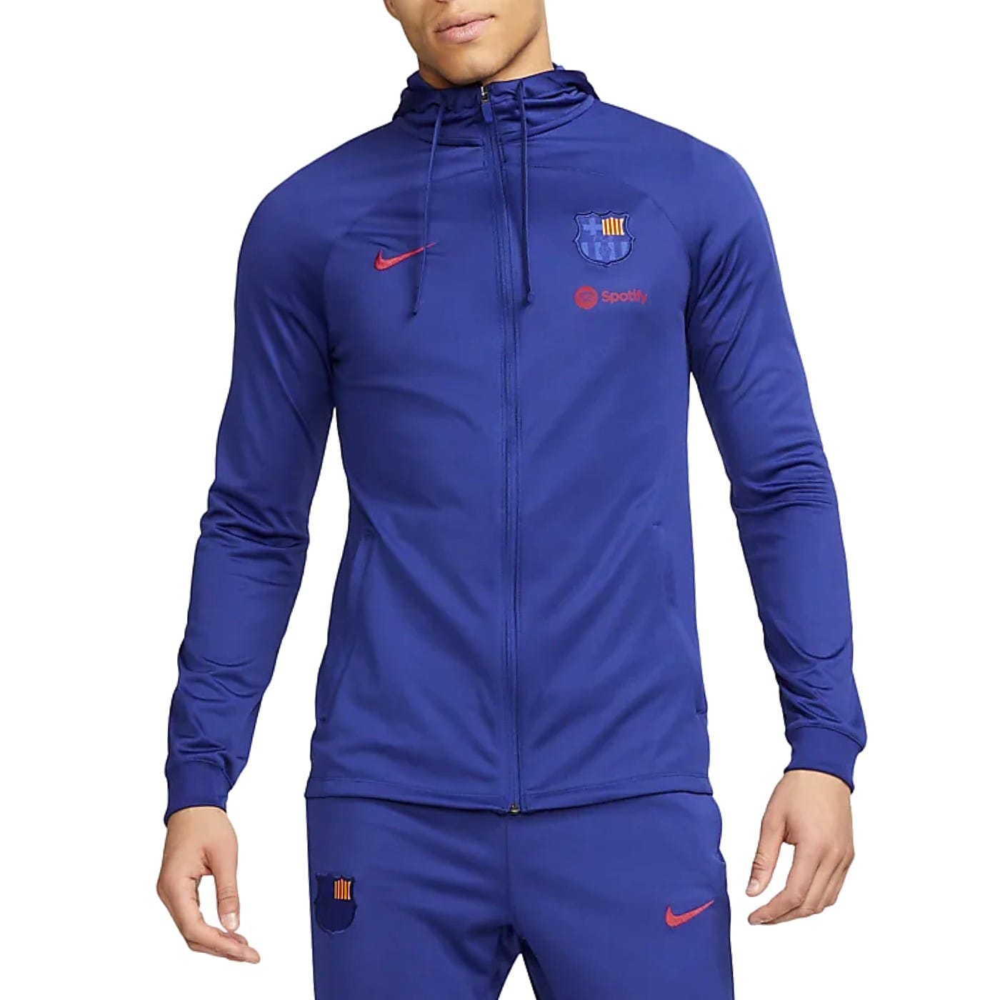 FC Barcelona blue training presentation hooded tracksuit 2023 - Nike ...