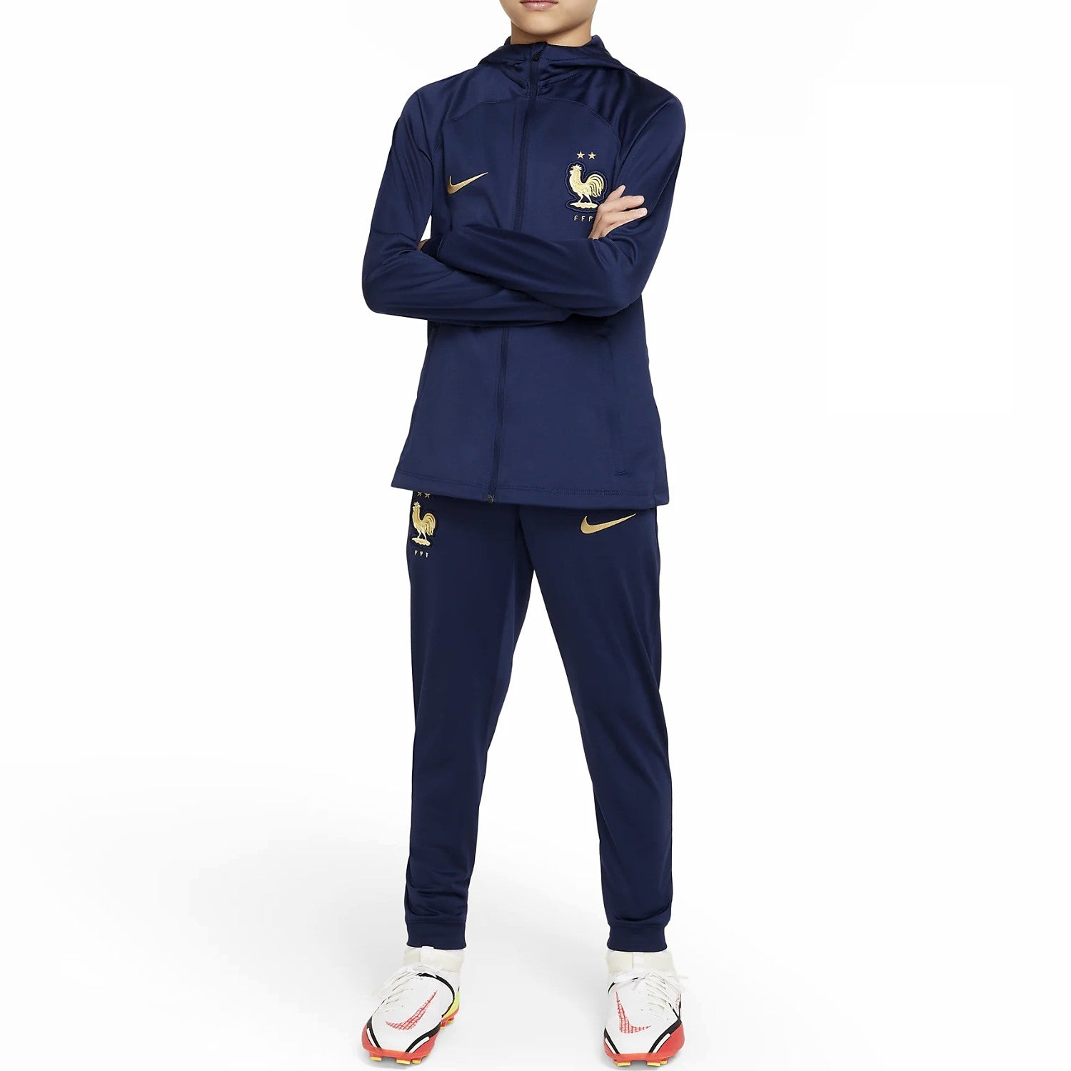 Kids - France hooded training presentation tracksuit 2022/23 - Nike ...