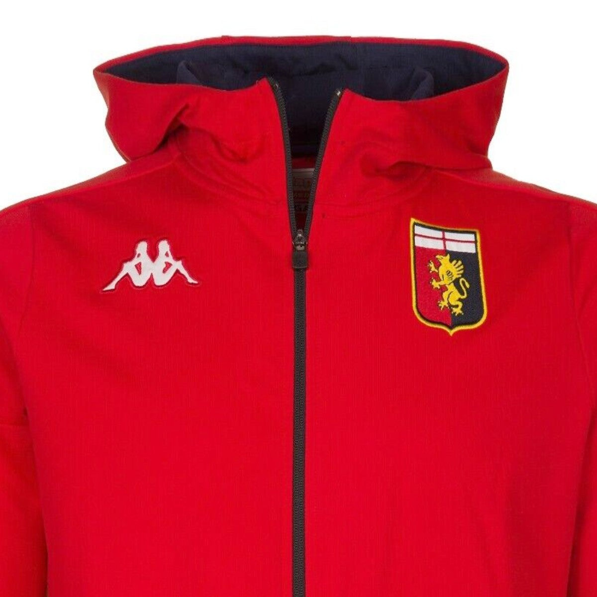 Genoa CFC Soccer training presentation hooded jacket 2021 - Kappa ...