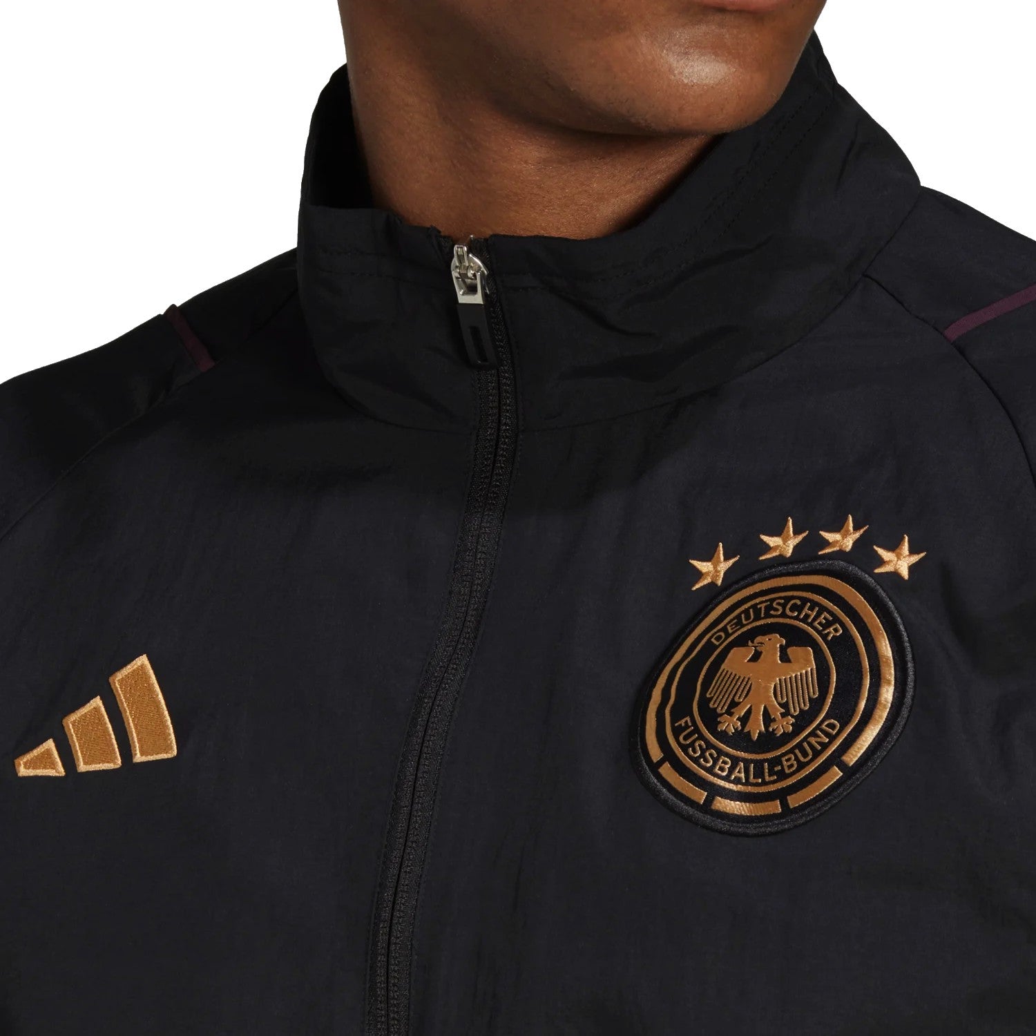 Germany black presentation Soccer tracksuit 2022/23 - Adidas ...