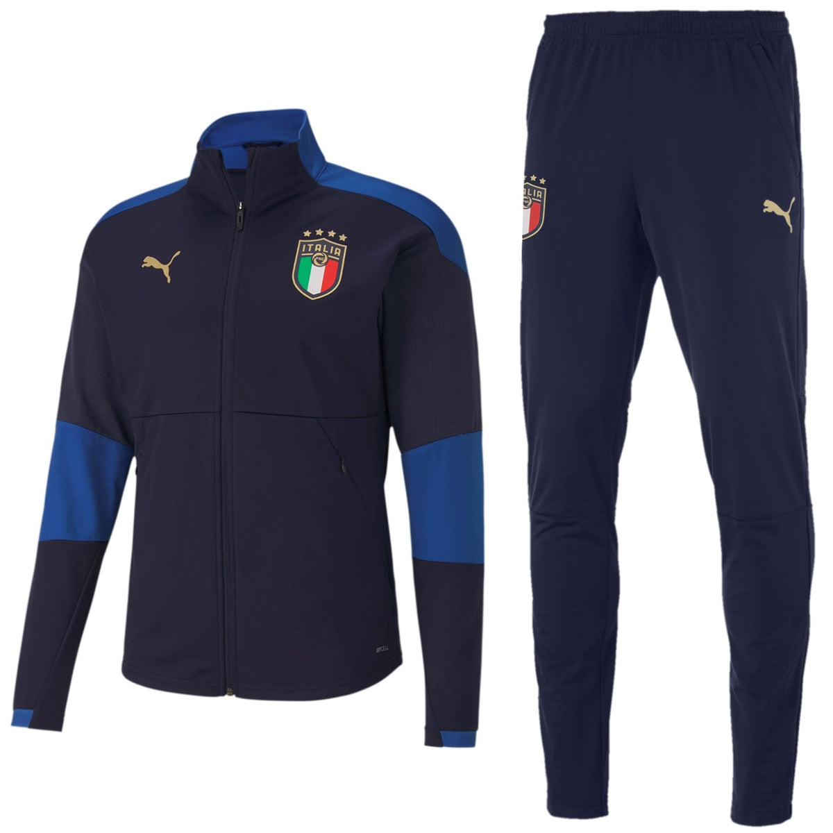 Italy national team navy training Soccer tracksuit 2020/21 - Puma ...