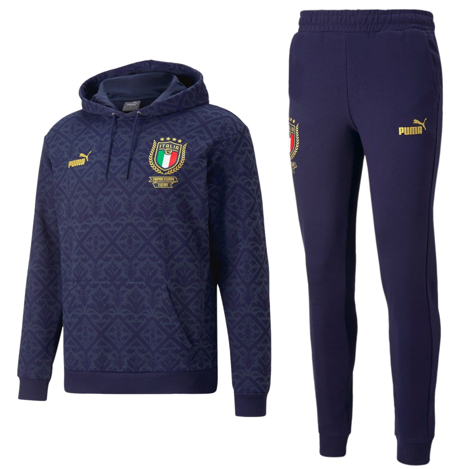 Italy Euro Winner graphic presentation tracksuit 2021/22 navy - Puma ...