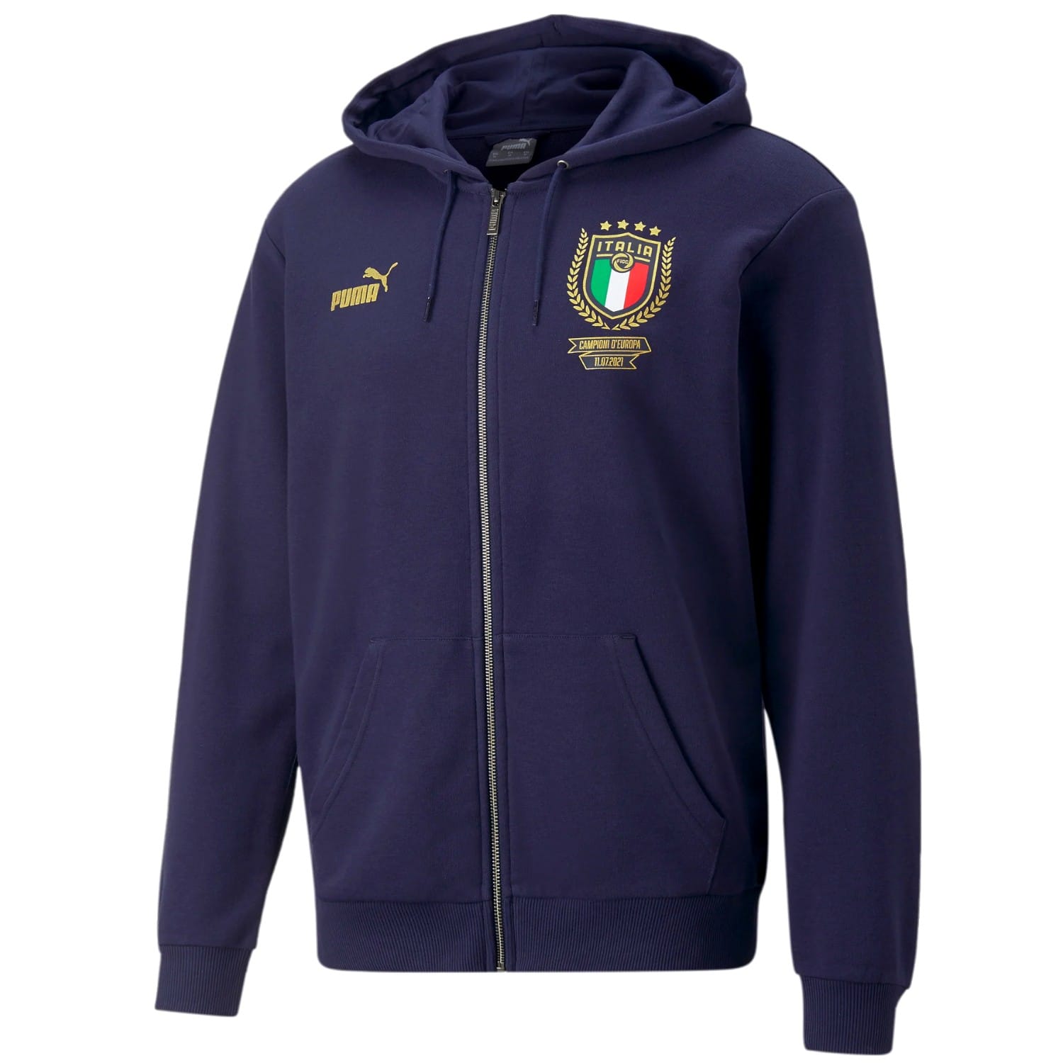 Italy Euro Winner cotton presentation tracksuit 2021/22 navy - Puma ...