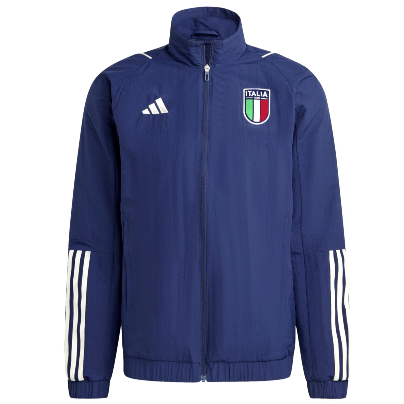 Italy training presentation Soccer tracksuit 2023/24 navy - Adidas ...