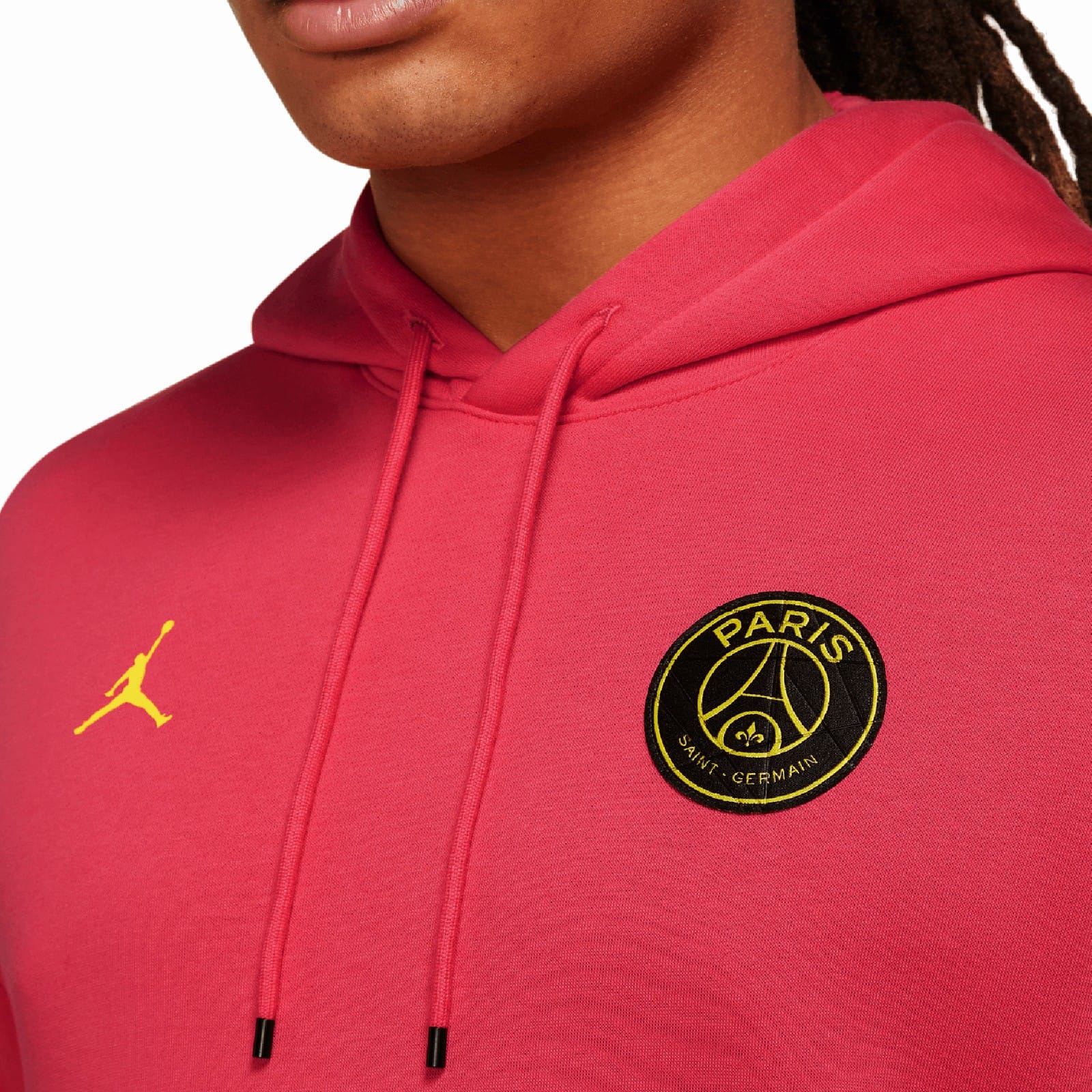 Jordan x PSG Casual Fleece fanwear presentation tracksuit 2023 red ...