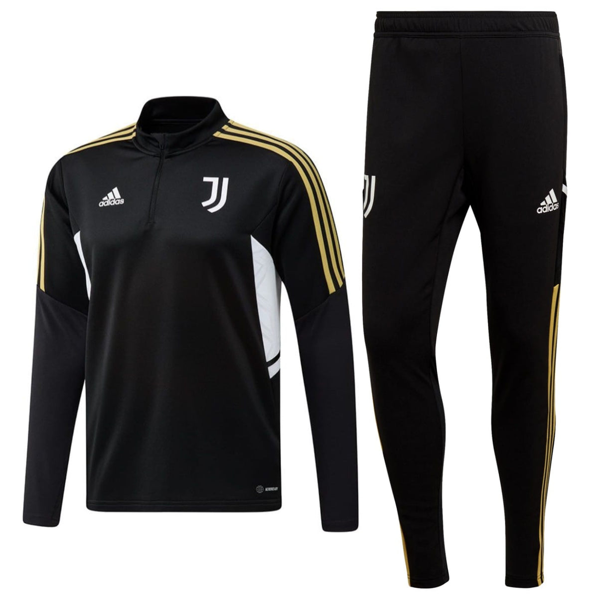 Juventus black training technical soccer tracksuit 2022/23 - Adidas ...