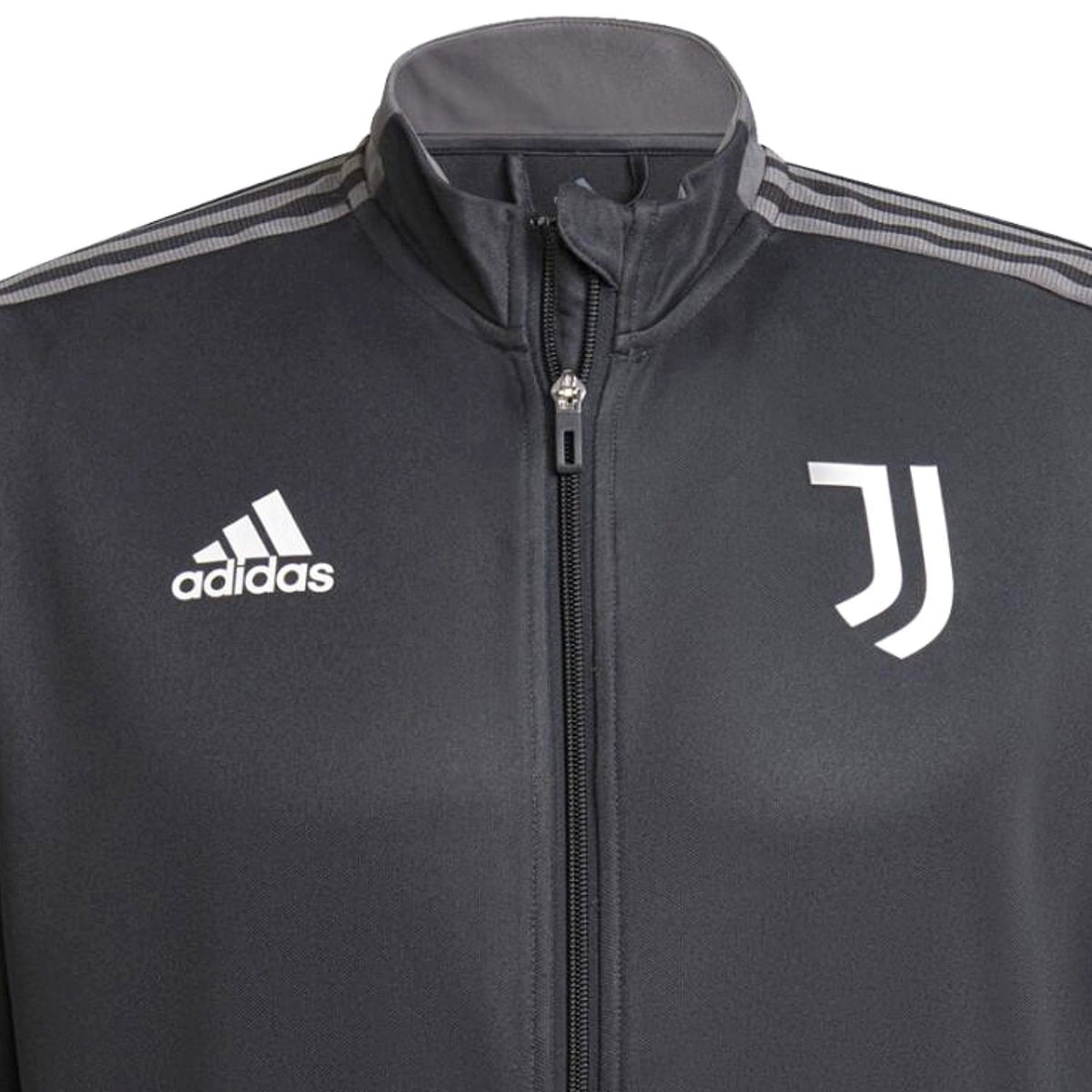 Juventus dark grey training bench Soccer tracksuit 2021/22 - Adidas ...
