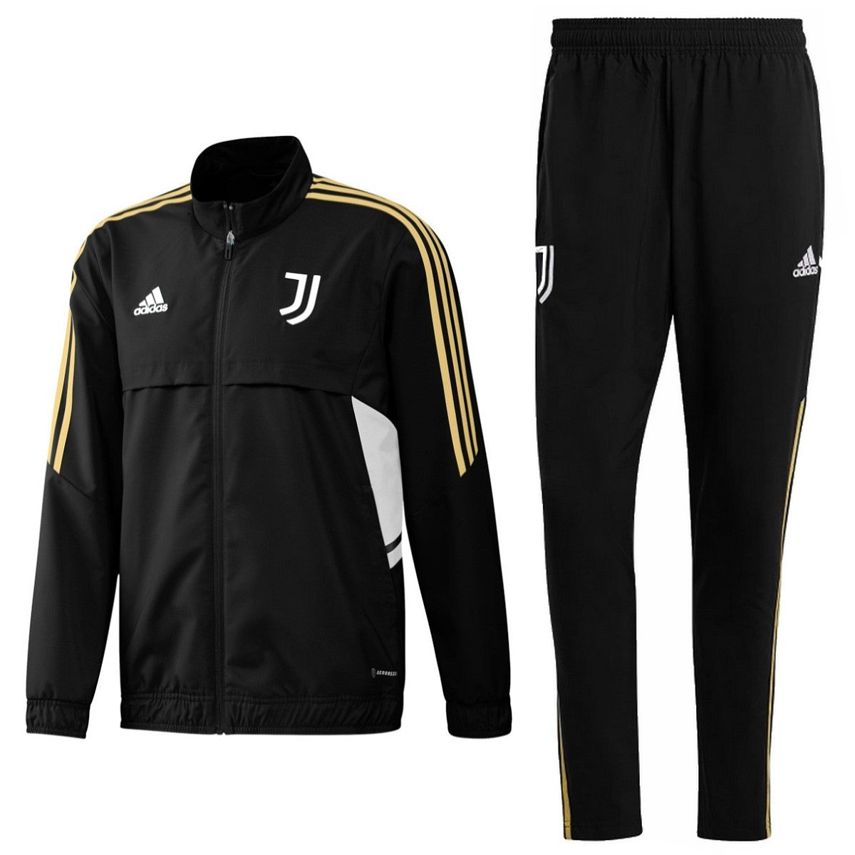 Juventus Soccer training presentation tracksuit 2022/23 black - Adidas ...