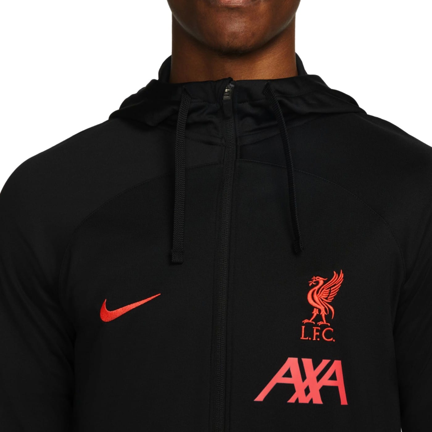 Liverpool FC black hooded presentation soccer tracksuit 2022/23 - Nike ...