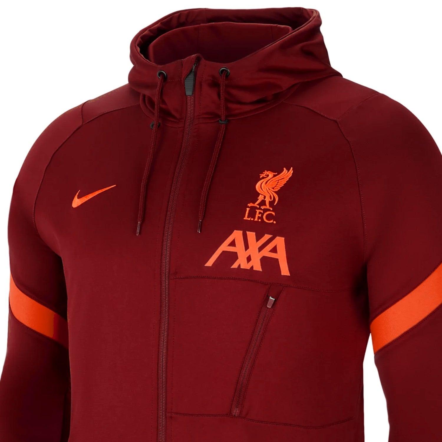 Liverpool FC hooded presentation soccer tracksuit 2021/22 red - Nike ...