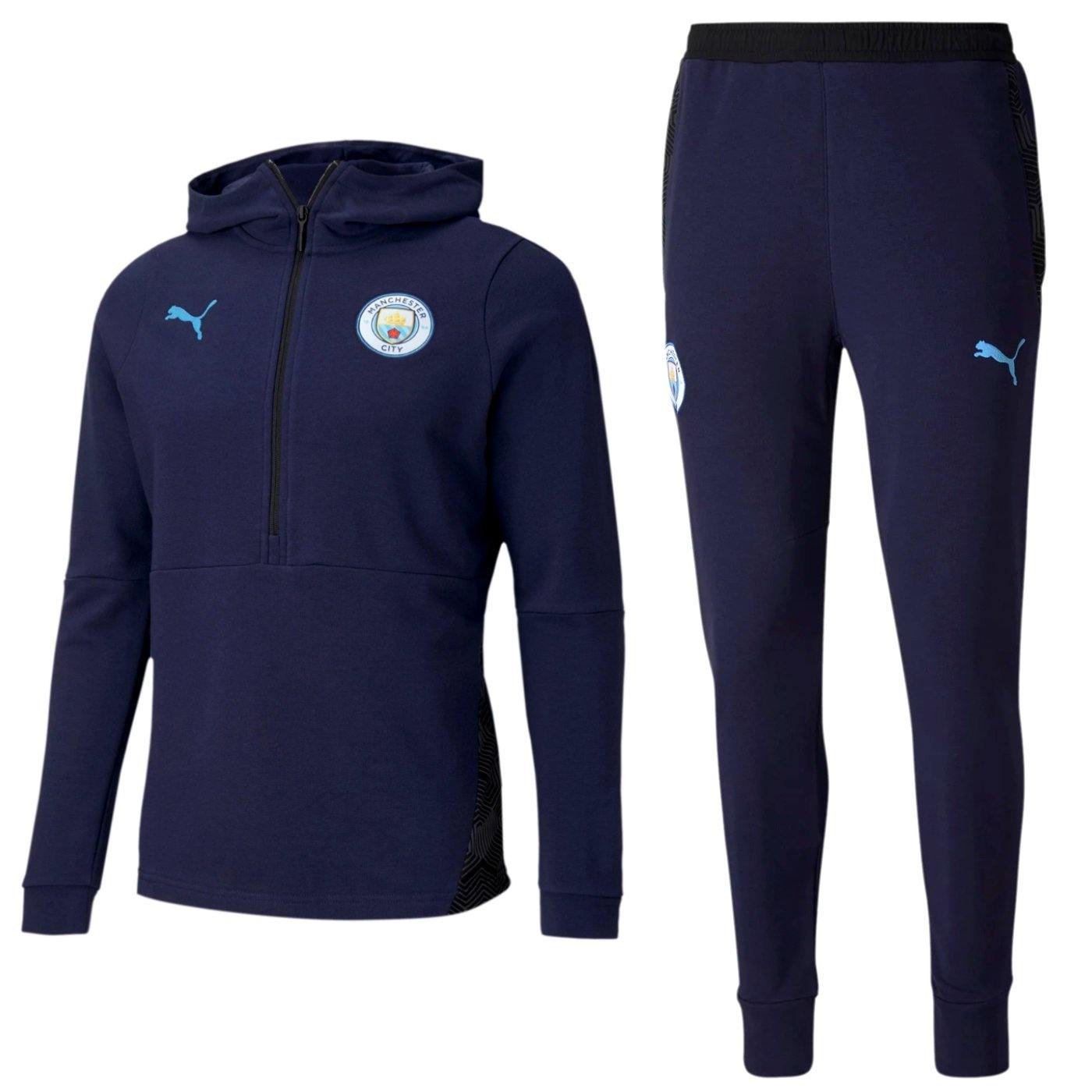 Manchester City Casual hooded presentation tracksuit 2020/21 - Puma ...