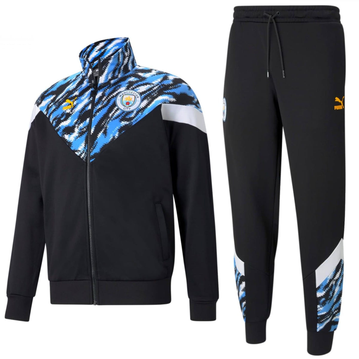 Manchester City Iconic Fans presentation Soccer tracksuit 2021 - Puma ...