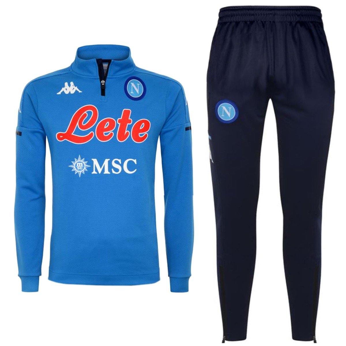 SSC Napoli training technical Soccer tracksuit 2020/21 - Kappa ...