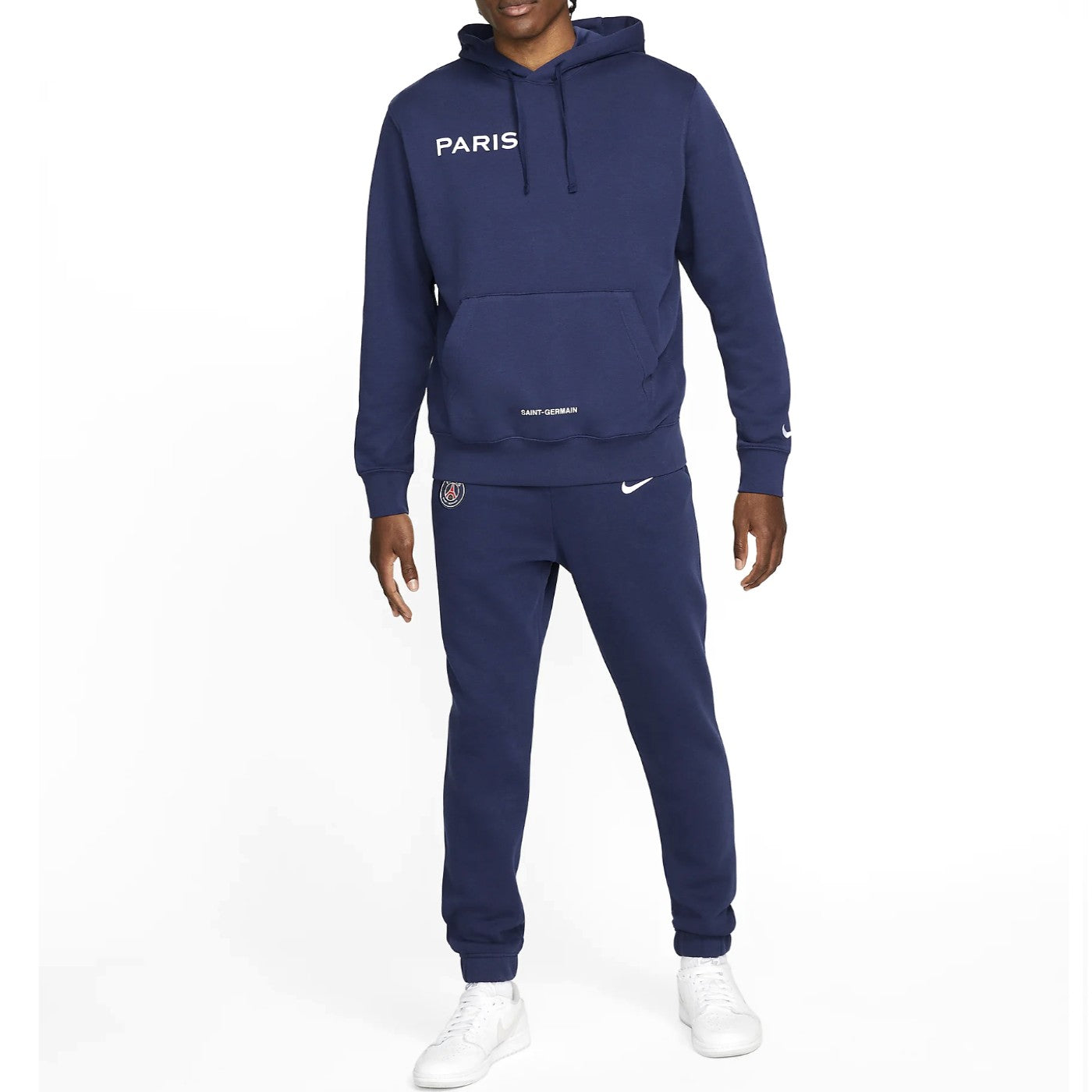 PSG cotton Casual presentation tracksuit 2022/23 navy - Nike ...