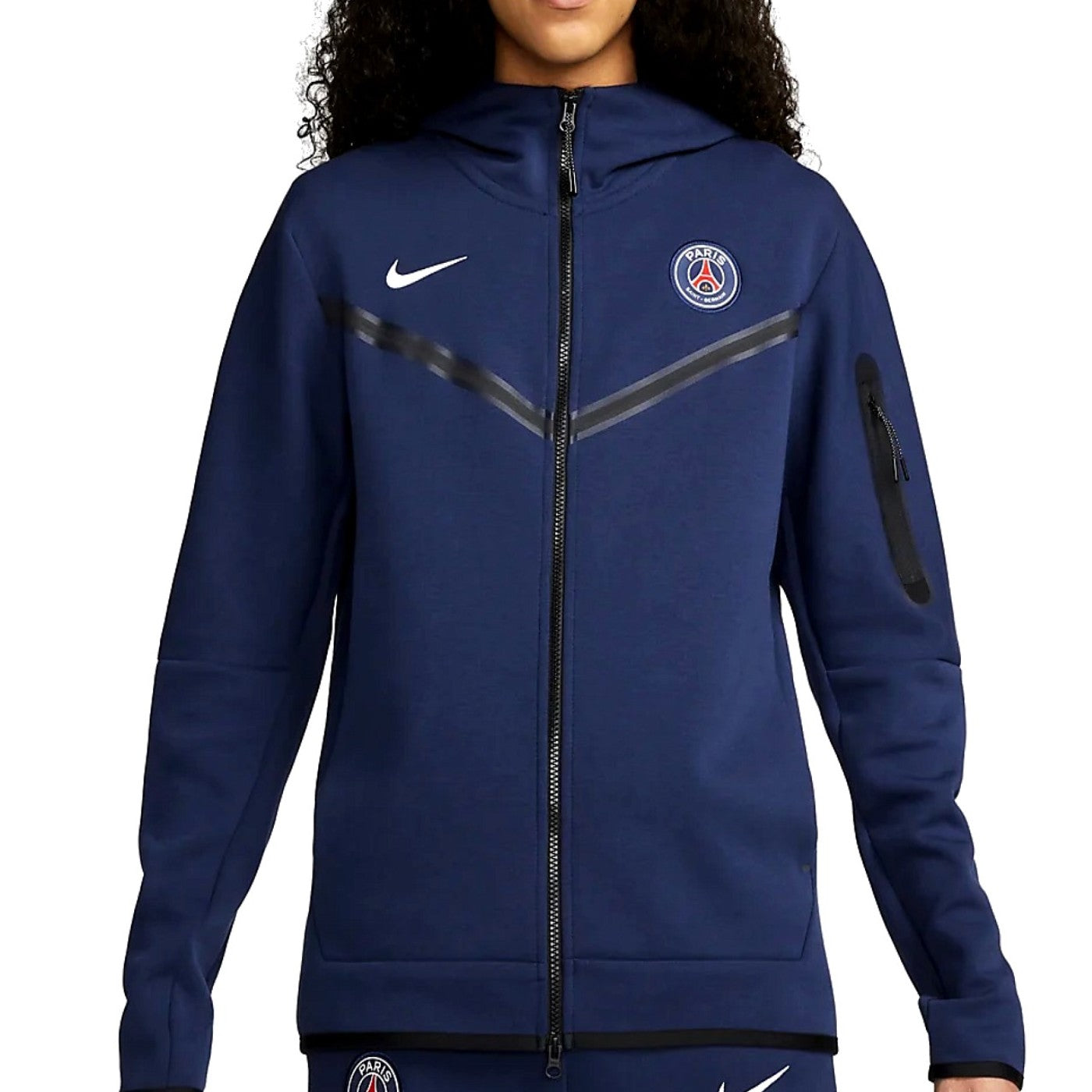 PSG Tech Fleece navy presentation Soccer jacket 2022/23 - Nike ...
