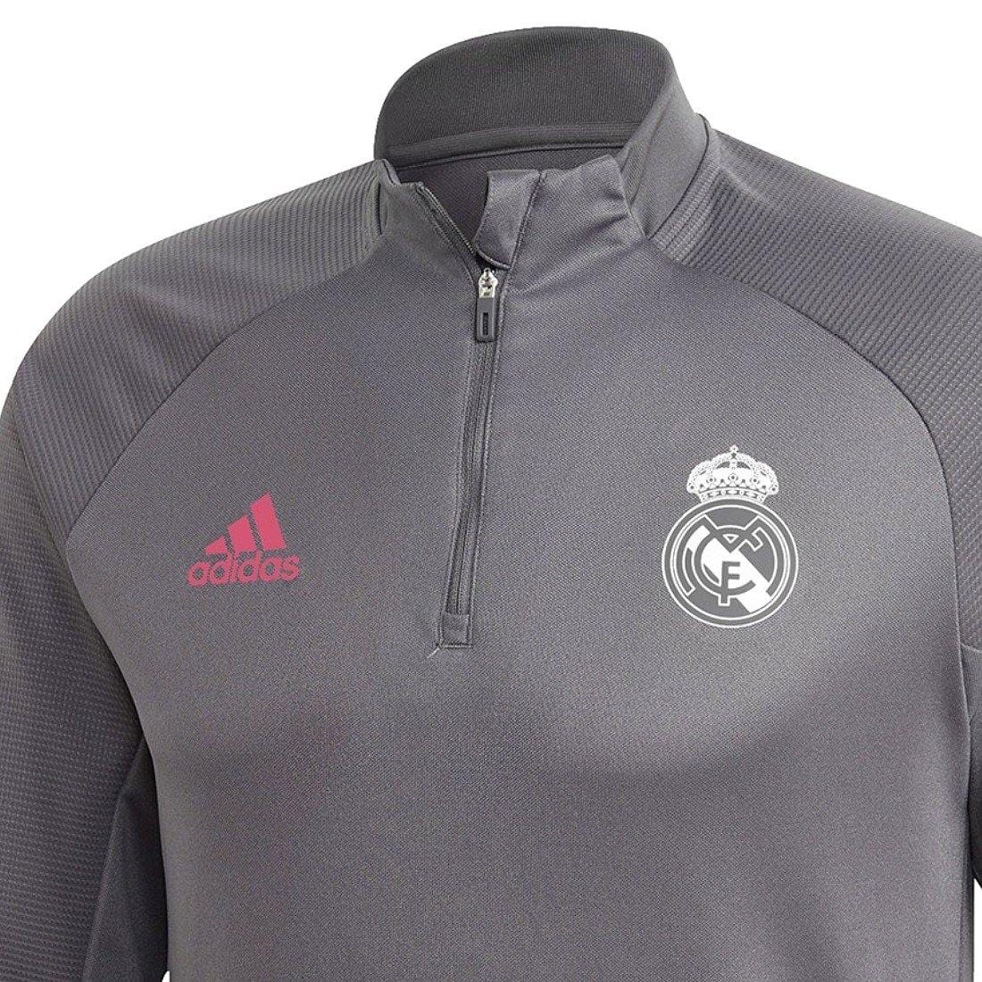 Real Madrid soccer grey technical training tracksuit 2020/21 - Adidas ...