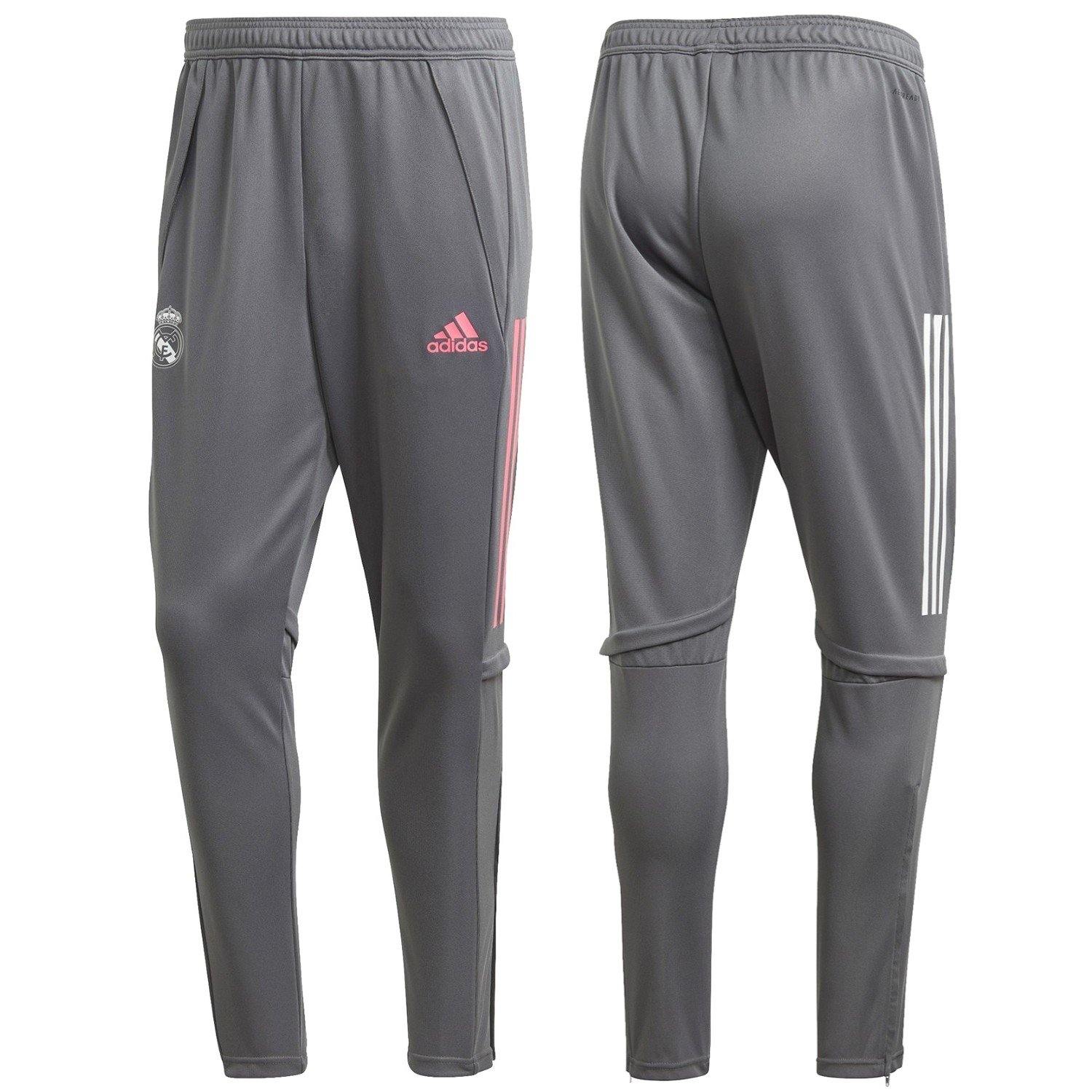 Real Madrid soccer grey technical training tracksuit 2020/21 - Adidas ...