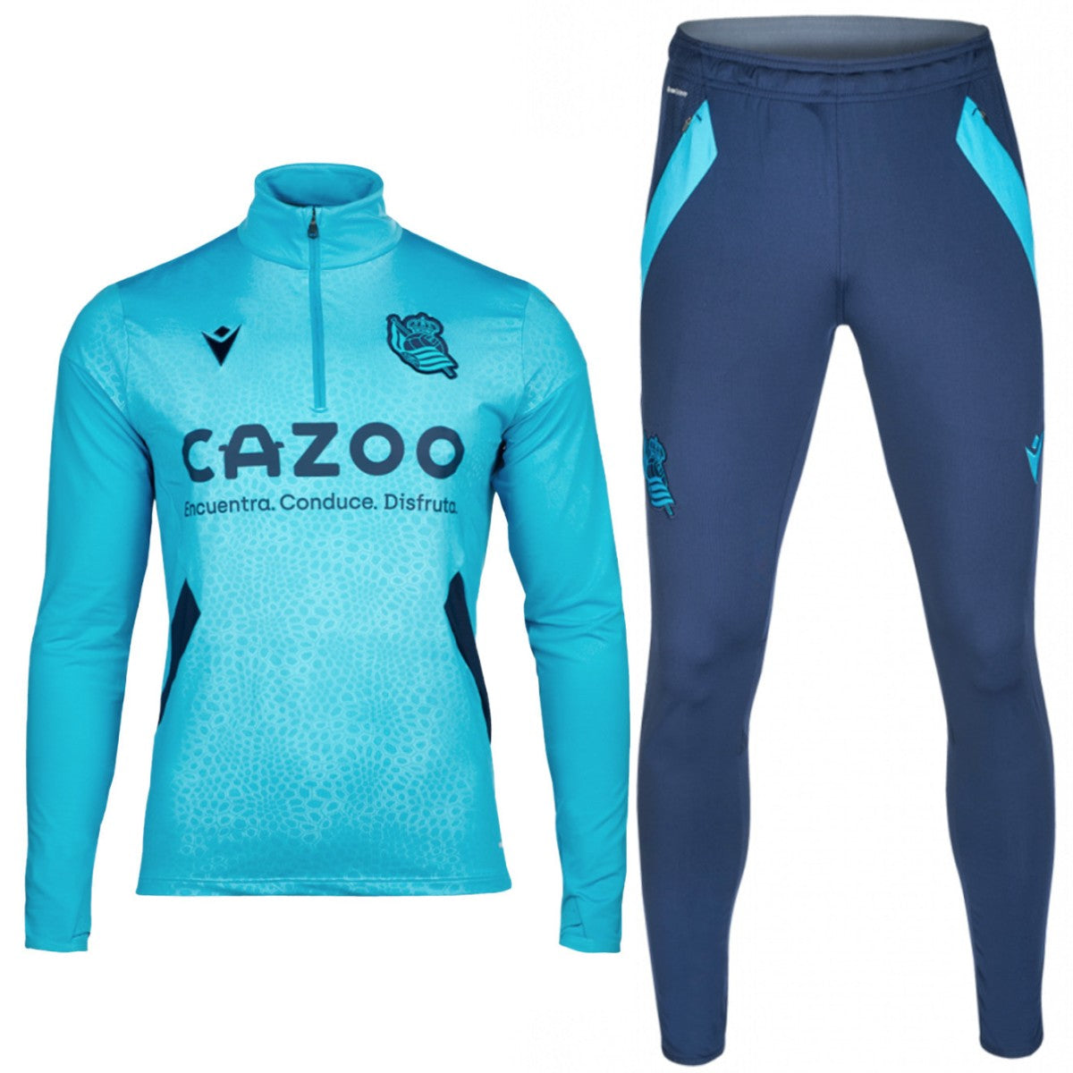 Real Sociedad soccer technical training tracksuit 2022/23 - Macron ...