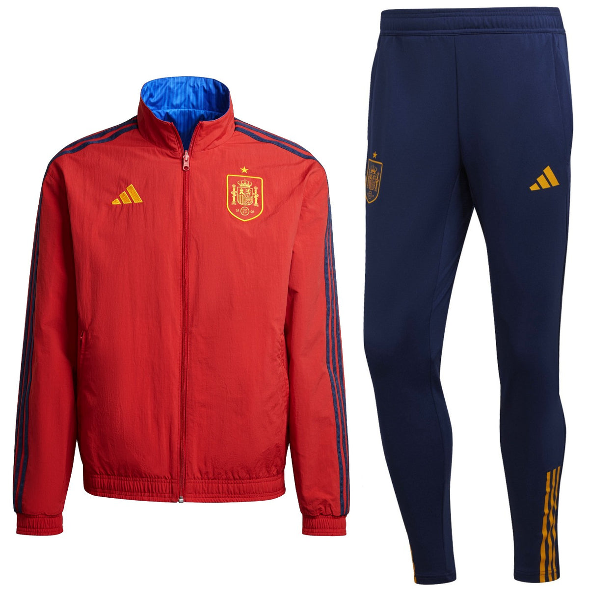 Spain pre-match presentation Soccer tracksuit 2022/23 - Adidas ...