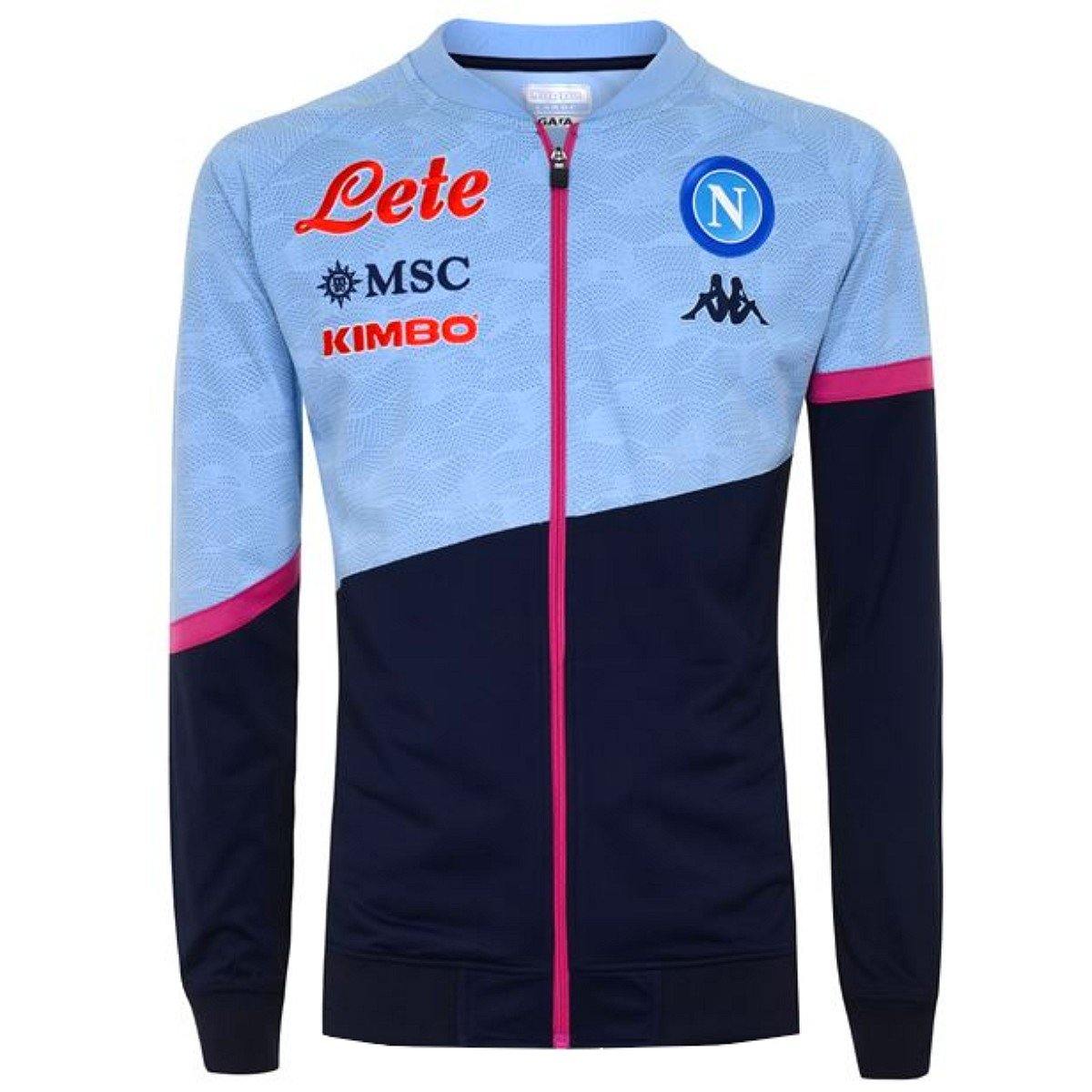 SSC Napoli training presentation Soccer tracksuit 2020/21 - Kappa ...