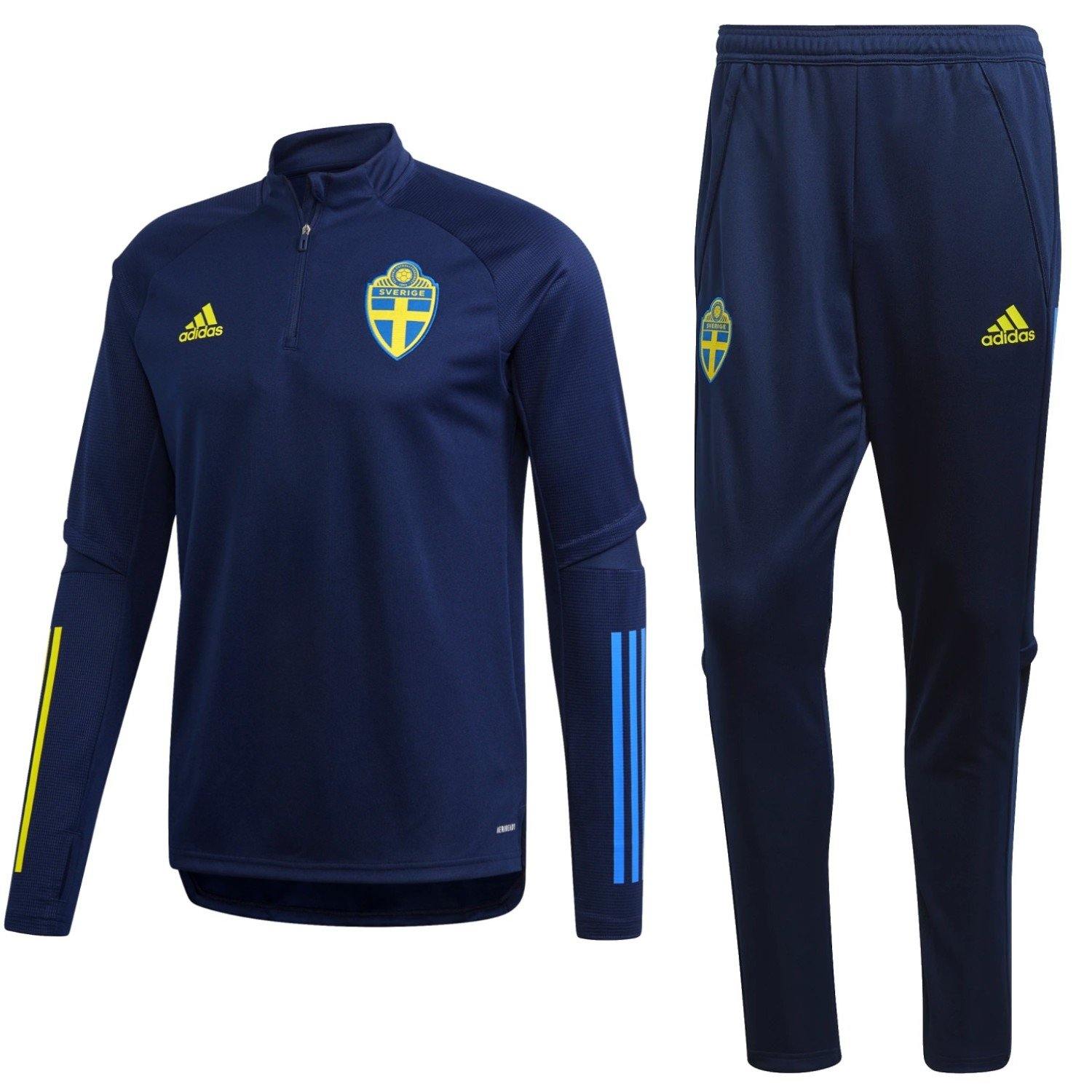 Sweden soccer team training technical tracksuit 2020/21 - Adidas ...
