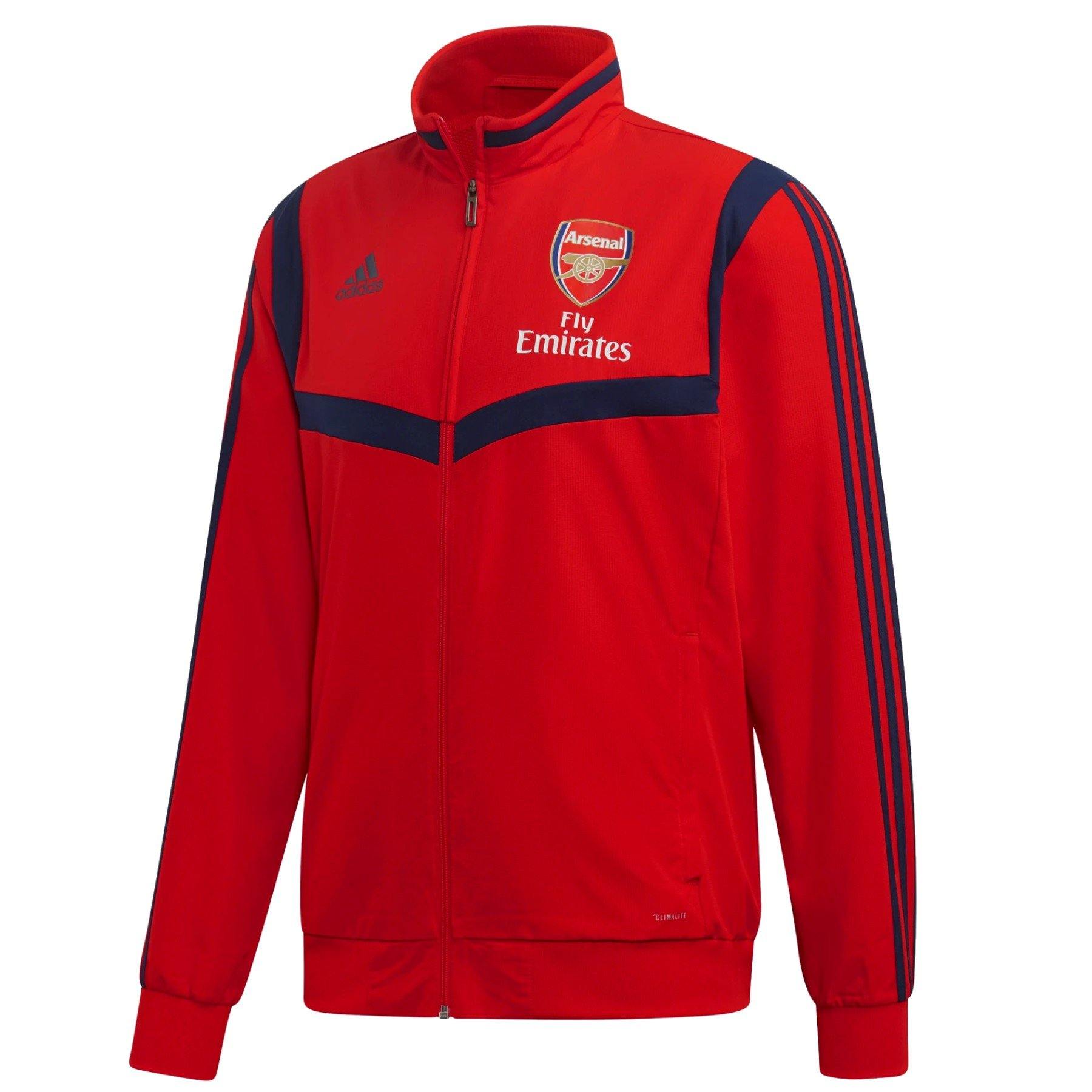 Arsenal presentation Soccer tracksuit red/navy 2019/20 - Adidas ...